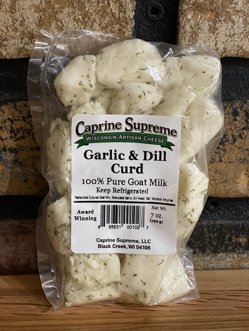 Goat Cheese Curds Garlic and Dill - 7 oz. - Ehlenbach's